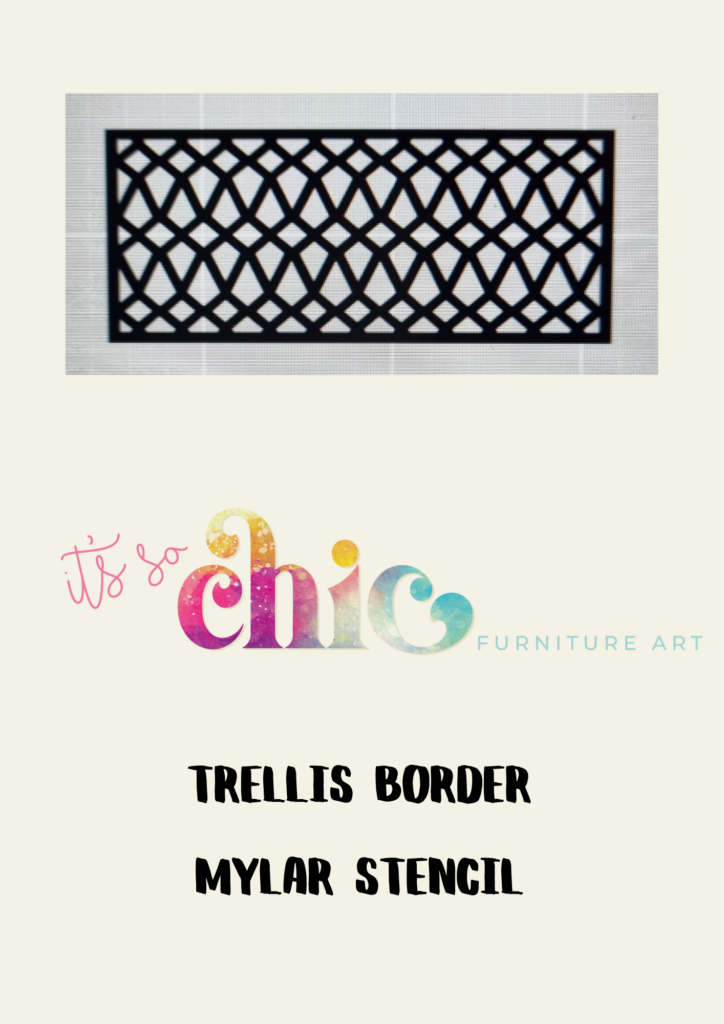 Trellis Border Mylar Stencil - It's So Chic Interiors