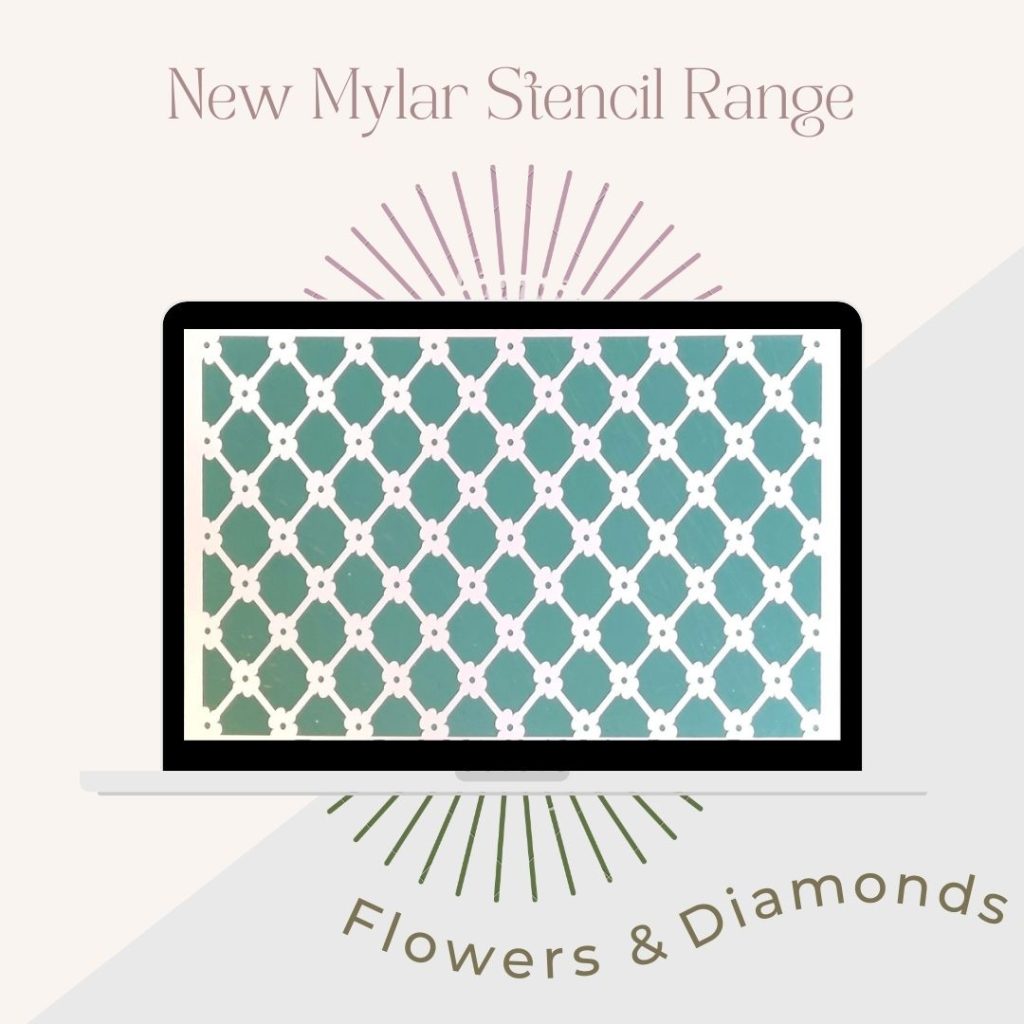 Flowers And Diamonds A4 Mylar Stencil It s So Chic Furniture Art flowers-and-diamonds-a4-mylar-stencil-it-s-so-chic-furniture-art